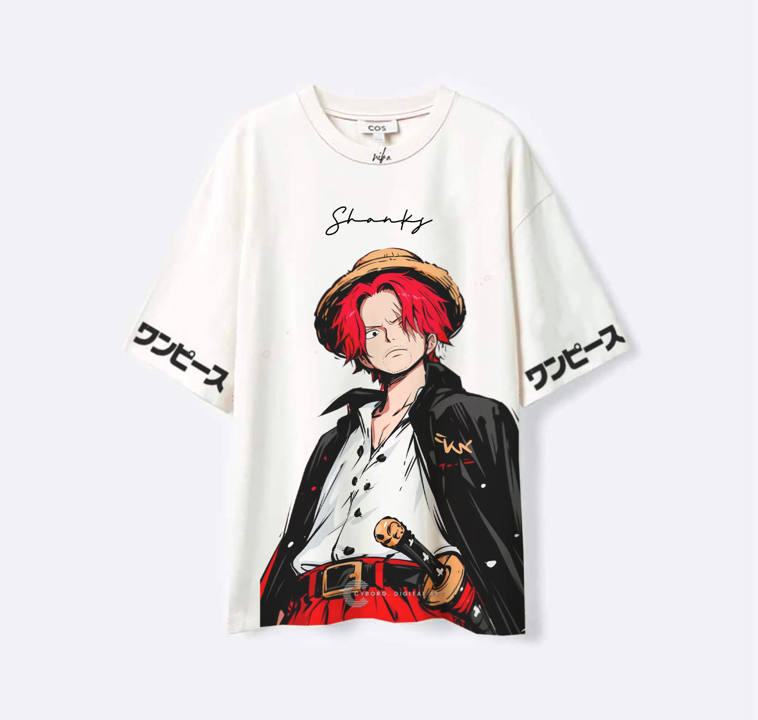 Akagami Shanks - One Piece - Blanc - T-shirt – Marocanime